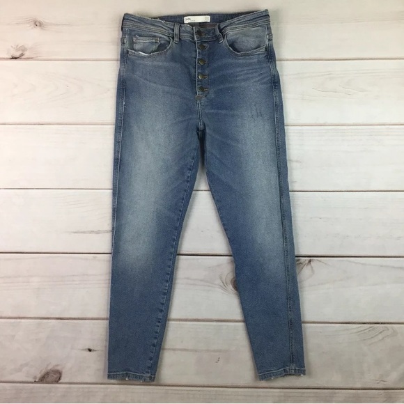 Zara | Jeans | Zara Basic Button Up Stretchy Skinny Jeans | Poshmark
